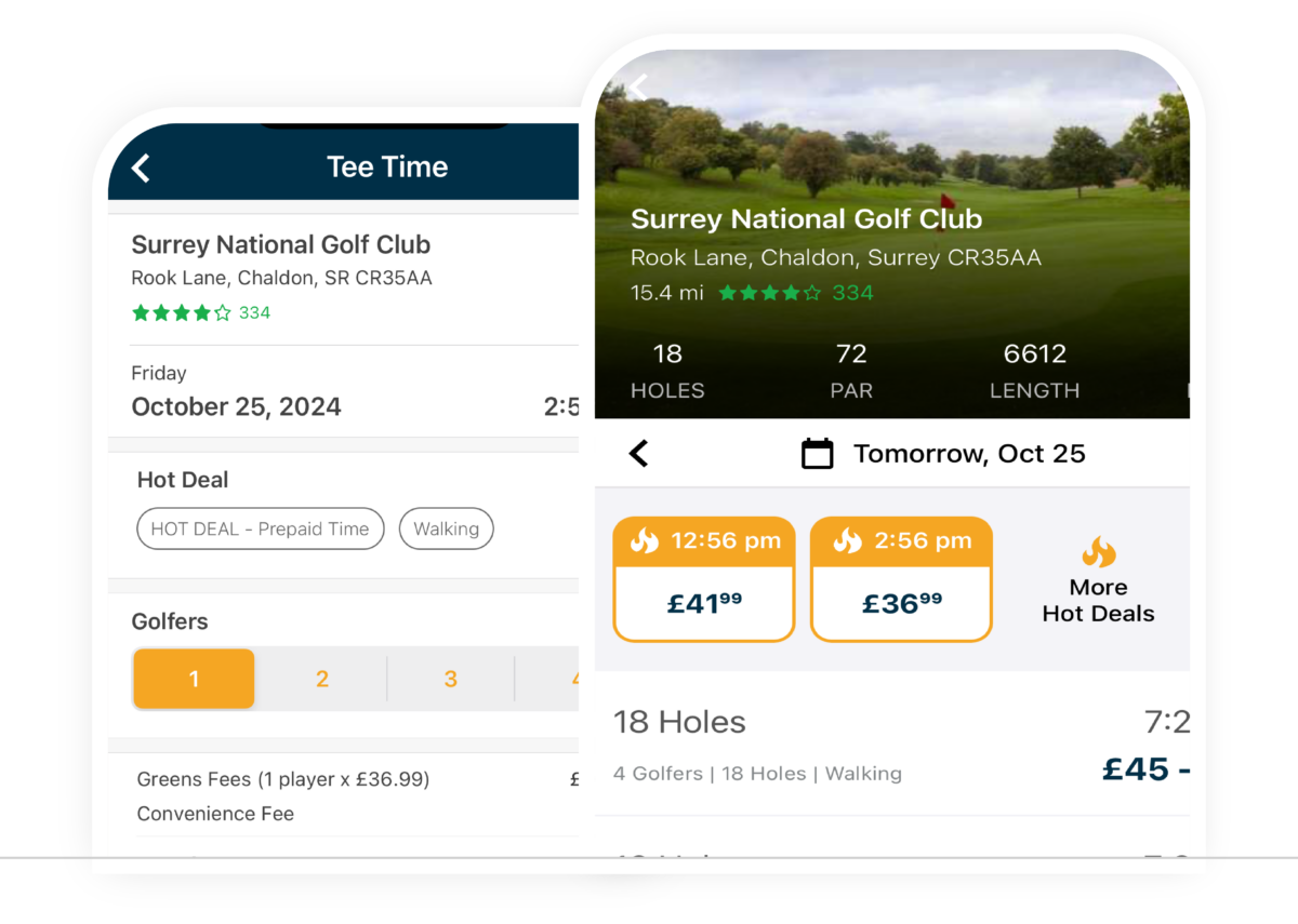 GolfNow Übersicht - Albatros Golf